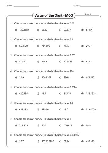 Decimal Place Value - Year 7 | Teaching Resources Decimal Place Value - Year 7 | Teaching Resources