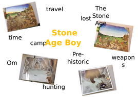 Stone Age Boy word mat by mulroym | Teaching Resources