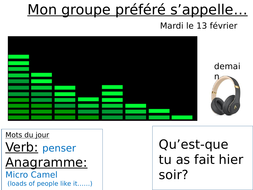 French: Music & Opinions | Teaching Resources