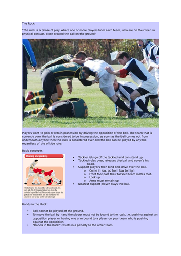 Rugby The Ruck Information Sheet | Teaching Resources