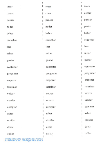 15 pages Worksheet 20 most common Spanish verbs crossword match ...