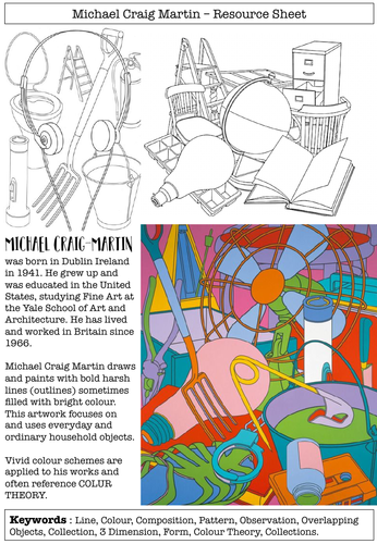 Michael Craig Martin colour theory lessons | Teaching Resources
