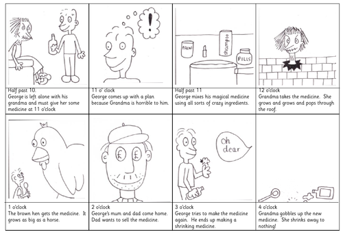 George's Marvellous Medicine timeline/sequence activity KS1 | Teaching ...