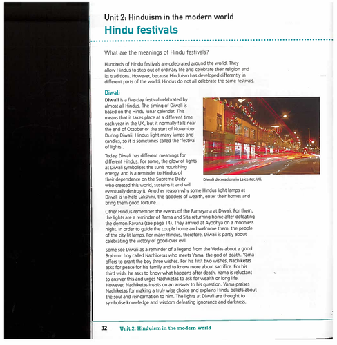 Hindu resources for eduqas - Diwali and other festivals | Teaching ...