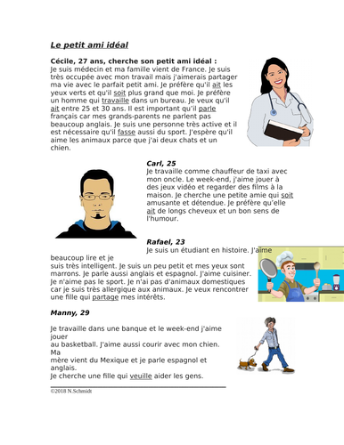 Subjonctif en Français: French Subjunctive Bundle: TOP 4 Lectures @35% ...