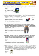 Consumer rights quiz | Teaching Resources
