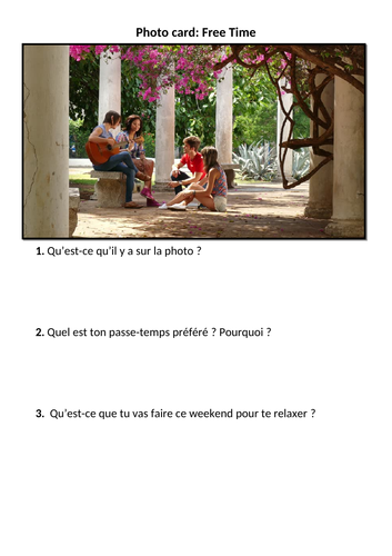 Dans mon temps libre | Teaching Resources
