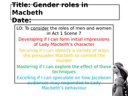 Macbeth Act 1 Scene 6-7 | Teaching Resources