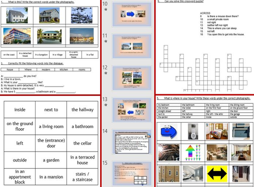 ESL My House in English | Teaching Resources