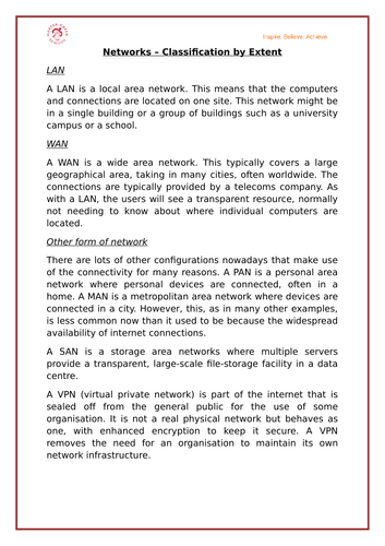 GCSE Computer Science (OCR) - Complete lesson set for networks ...