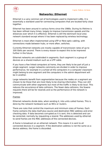 GCSE Computer Science (OCR) - Complete lesson set for networks ...