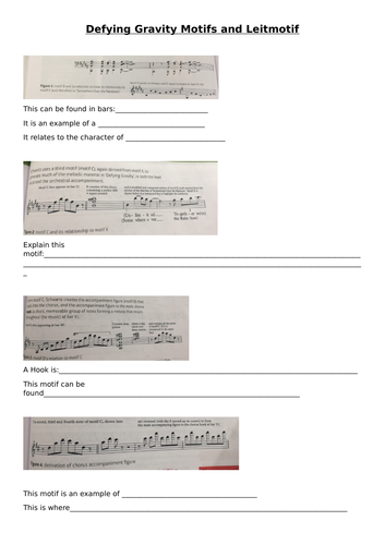 Defying Gravity GCSE set work | Teaching Resources