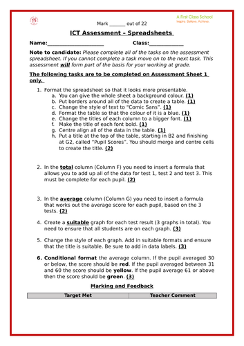 Year 7 Assessments | Teaching Resources