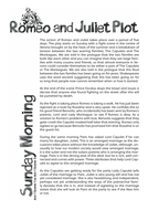 Romeo and Juliet Plot Sheets | Teaching Resources