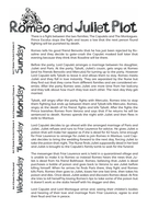 Romeo and Juliet Plot Sheets | Teaching Resources