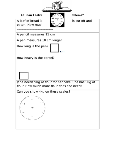 Year 2 Measurement planning and resources | Teaching Resources