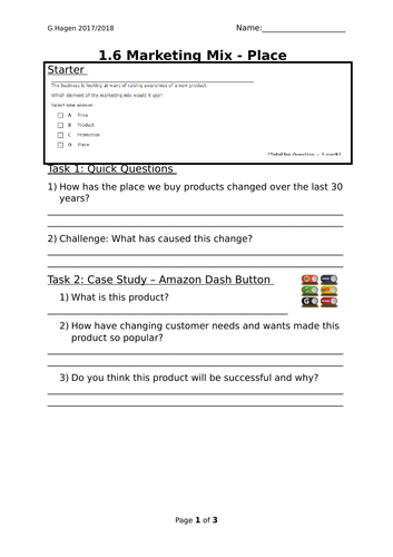 Full Set of Lessons for 1.4 Making the Business Effective for New 9-1 ...