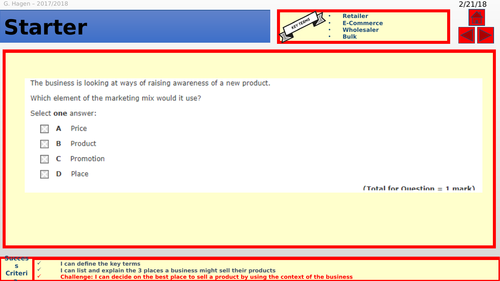 Full Set of Lessons for 1.4 Making the Business Effective for New 9-1 ...