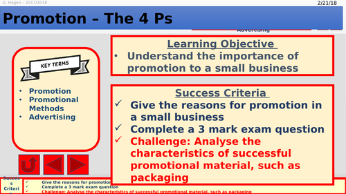 Set of Lessons for Marketing Mix from 1.4 for New 9-1 Edexcel GCSE ...