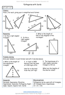 Pythagoras with Surds Mastery Worksheet | Teaching Resources