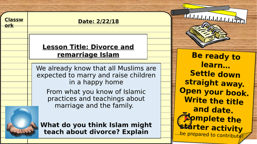 Religious Studies 9-1 AQA: Relationships and families- Divorce and remarriage in Islam ...