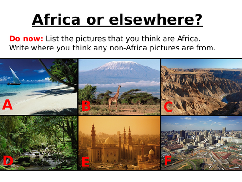 KS3 Geography - Africa (Lessons 1-4) | Teaching Resources