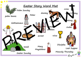 The Easter Story Word Mats | Teaching Resources