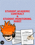 Academic Student Contract and Weekly Monitoring Sheet | Teaching Resources
