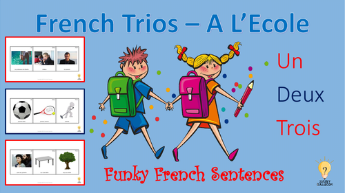 French Trios - A L'Ecole | Teaching Resources