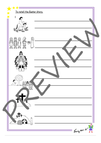 The Easter Story Easy Writing PACK | Teaching Resources