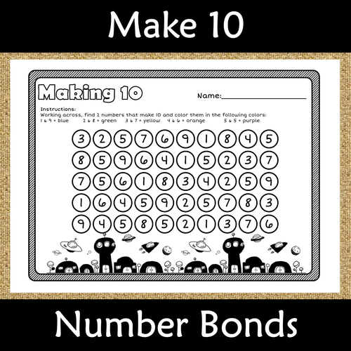 Make 10 Number Bonds | Teaching Resources
