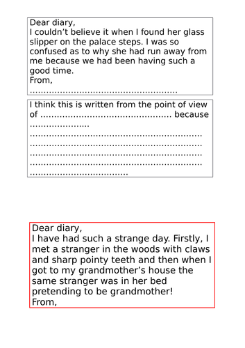 Point of View - Fairy Tales | Teaching Resources