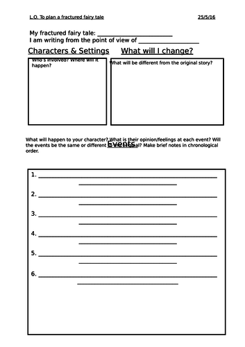 Point of View - Fairy Tales | Teaching Resources