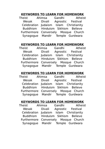 KS3 Baseline Assessment with DIRT tasks and Peer marking sheet ...