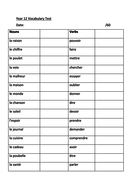 French A Level Vocabulary and Grammar Progress Tests | Teaching Resources