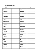 French A Level Vocabulary and Grammar Progress Tests | Teaching Resources