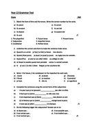 French A Level Vocabulary and Grammar Progress Tests | Teaching Resources