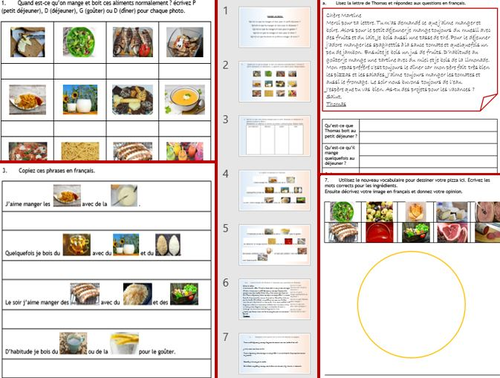 Food and Drink in French | Teaching Resources