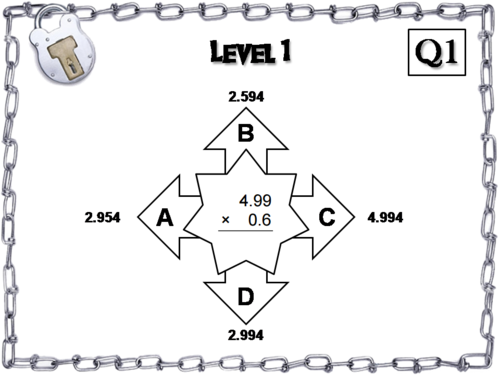 Multiplying and Dividing Decimals Escape Room | Teaching Resources
