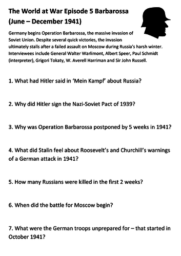 Operation Barbarossa Bundle | Teaching Resources