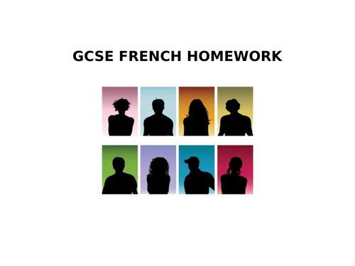 GCSE FRENCH HOMEWORK SOCIETY | Teaching Resources