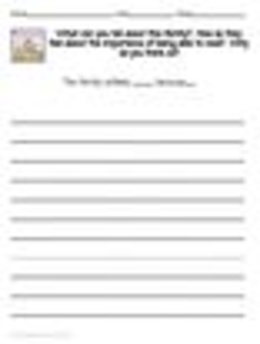 The Wednesday Surprise by Eve Bunting 4-5 Day Lesson Plan | Teaching ...