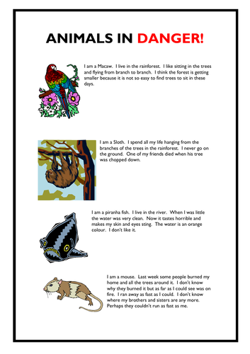 Exploring Endangered Animals - 5 resources | Teaching Resources