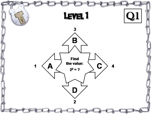 Exponents Game: Escape Room Math | Teaching Resources