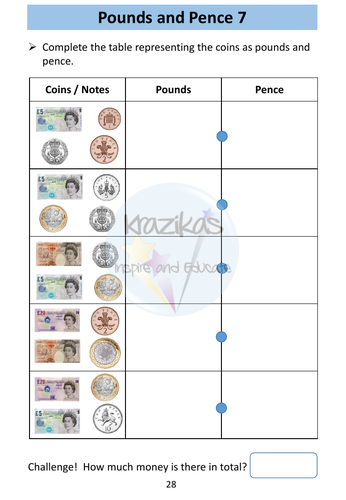 Money Year 3 Workbook - White Rose Maths | Teaching Resources