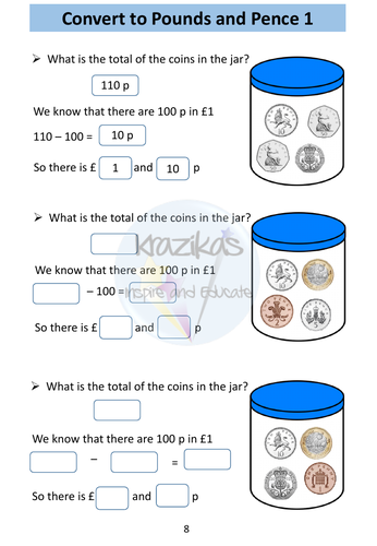 Money Year 3 Workbook - White Rose Maths | Teaching Resources