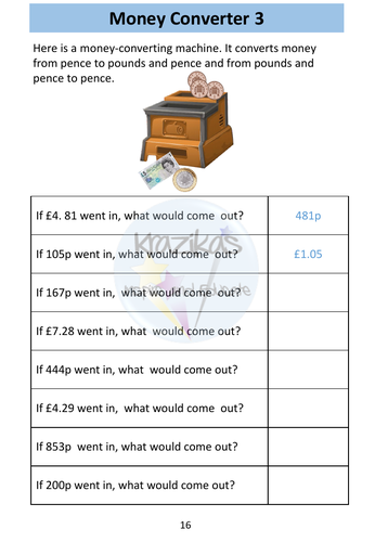 Money Year 3 Workbook - White Rose Maths | Teaching Resources