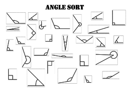 Angle sorting worksheet activity | Teaching Resources