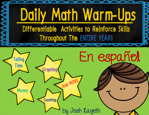K-3 Spanish Daily Math Warm-Ups | Teaching Resources