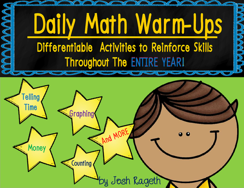 K-3 Daily Math Warm-Ups For the WHOLE YEAR | Teaching Resources